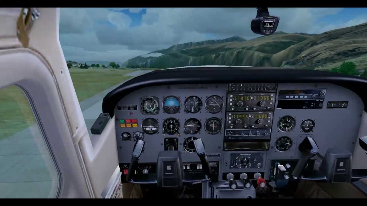 FS9 Cessna 206 making T&G's at Queenstown, NZ (NZQN) - YouTube