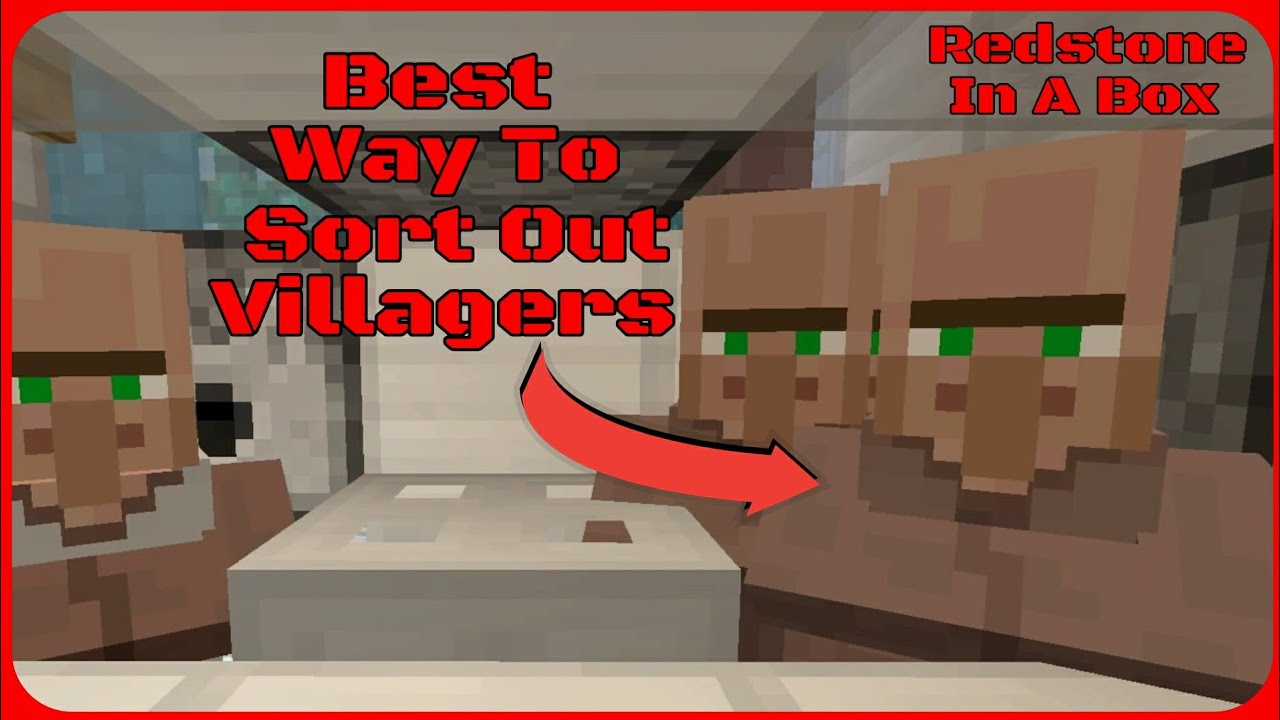 Redstone In A Box: Villager Sorter & Trading Hall - YouTube