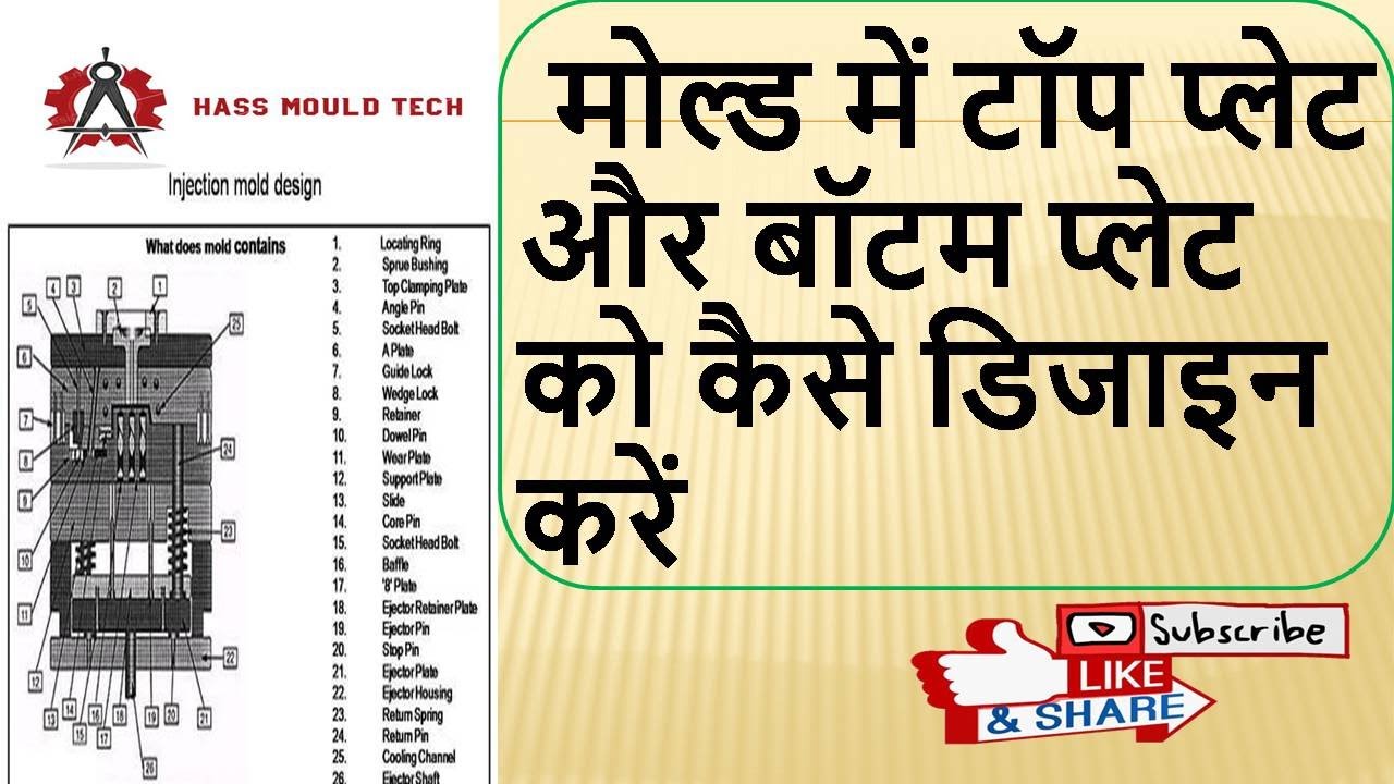 how to design top plate & bottom plate in mould, what is the principal ...
