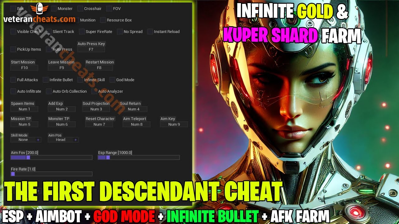 The First Descendant cheats/hacks - GOD MODE, 1 HIT KILL ALL - INFINITE ...