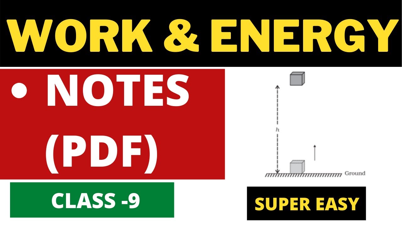Work Energy Power Class 9 Notes PDF For All Boards CBSE ICSE work-energy-power-class-9-notes-pdf-for-all-boards-cbse-icse
