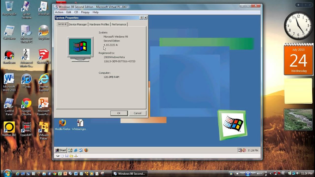 Windows 98 SE transformed into Windows ME (OUTDATED) - YouTube
