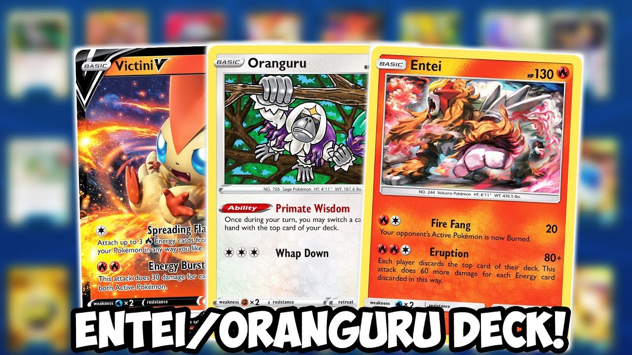 Entei/Oranguru Combo Deck! Eruption Top Deck Discarding! Sword & Shield ...