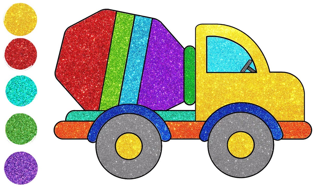 Cómo dibujar un camión mezclador de cemento - Dibujos paso a paso ...