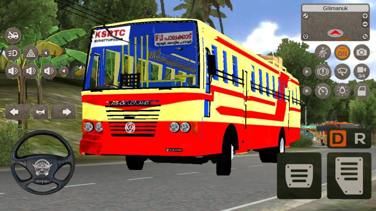 Kerala Bus Mod In Bus Simulator Indonesia - Bussid Bus Mod - Bus game ...