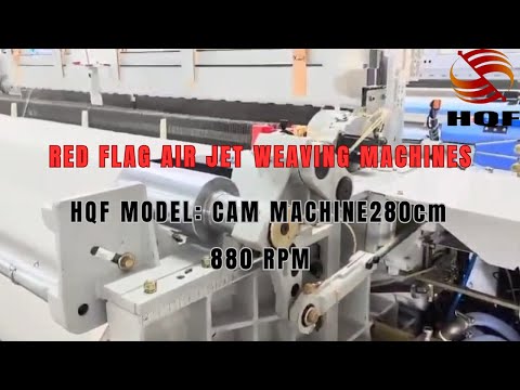 HQF Cam Machine 280cm | 800 RPM with Viscose Yarn | Smooth Performance Demo