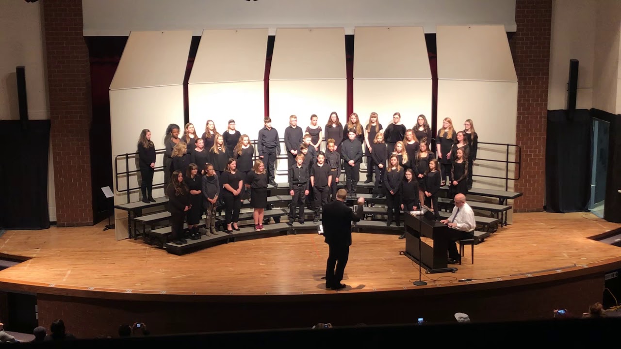 Milford Junior High 7th Grade Choir - December 2019 - YouTube