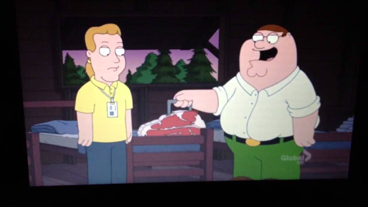 Family Guy Peter Is The Cabin Clown - YouTube