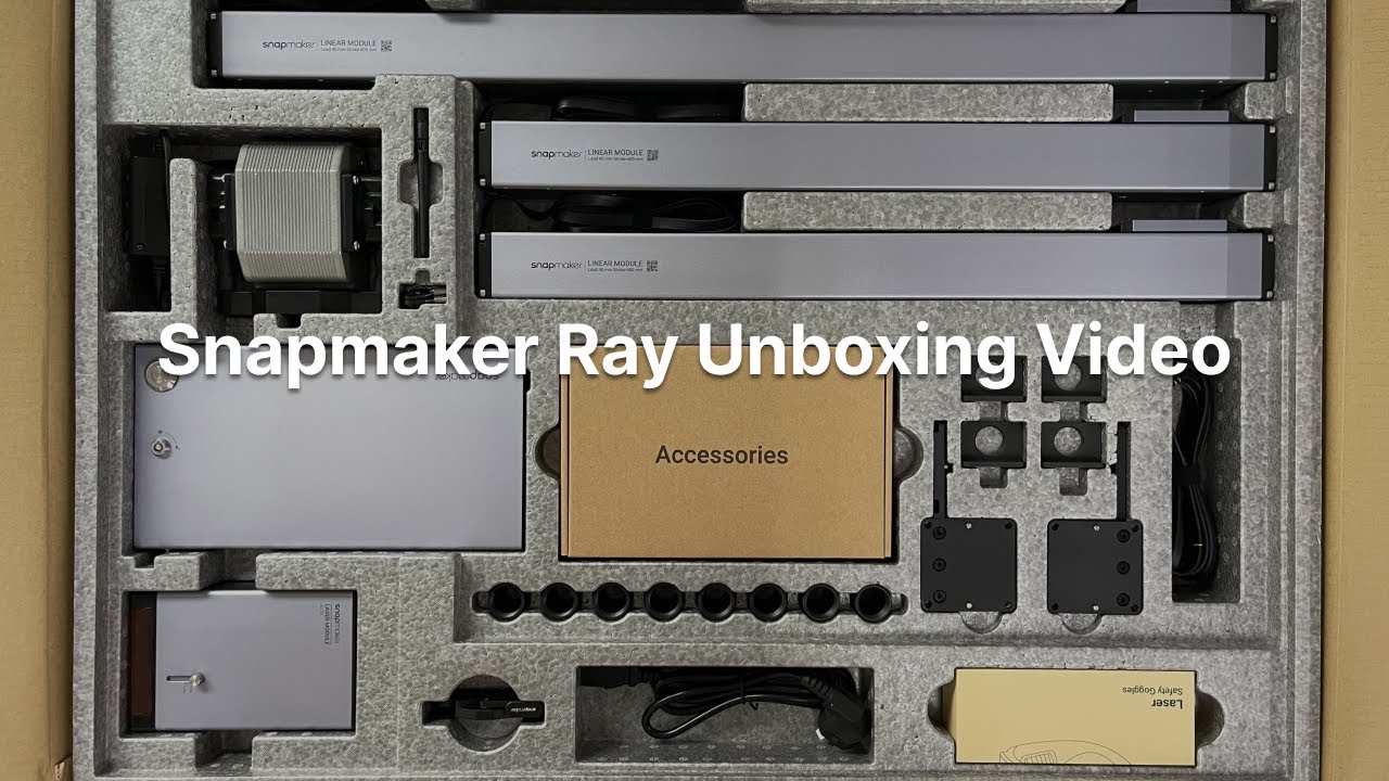 Unboxing: Snapmaker Ray 40W Laser Cutter - YouTube
