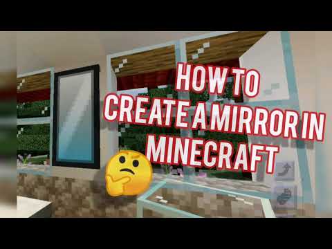How to create a mirror in Minecraft - YouTube