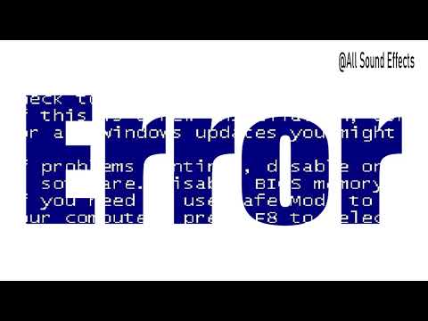 Error Sound Effect