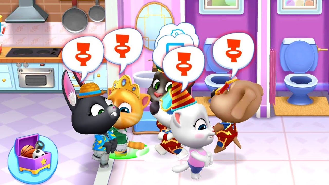 MY TALKING TOM FRIENDS 🐱 TALKING TOM⚡ - SUPER TOM, ANGELA, HANK, BECCA ...