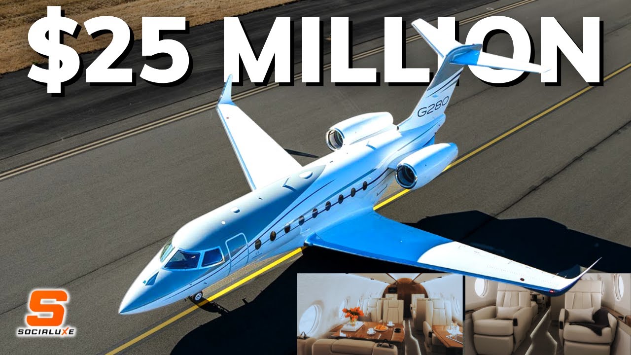 Inside look at the $25 Million Gulfstream G280 Private Jet - YouTube