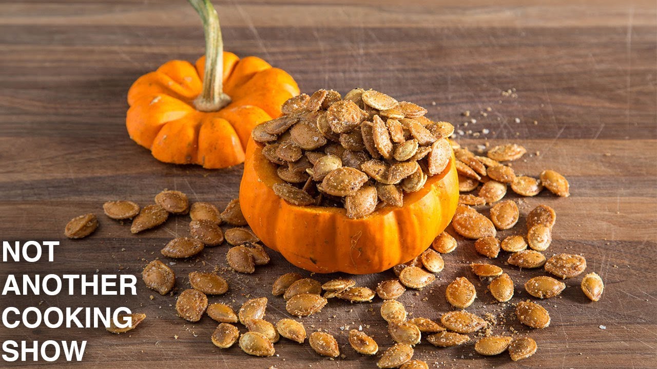the cutest little ROASTED PUMPKIN SEED snack - YouTube
