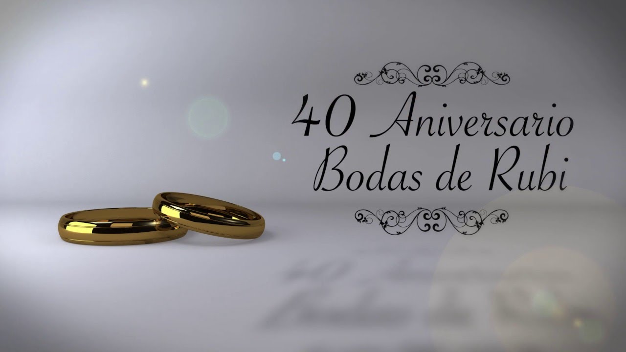 BODAS DE RUBI - YouTube