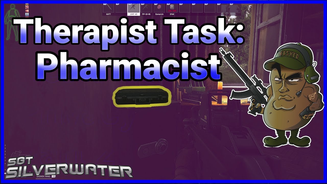 Pharmacist - Therapist Quest on Customs in Escape from tarkov - YouTube