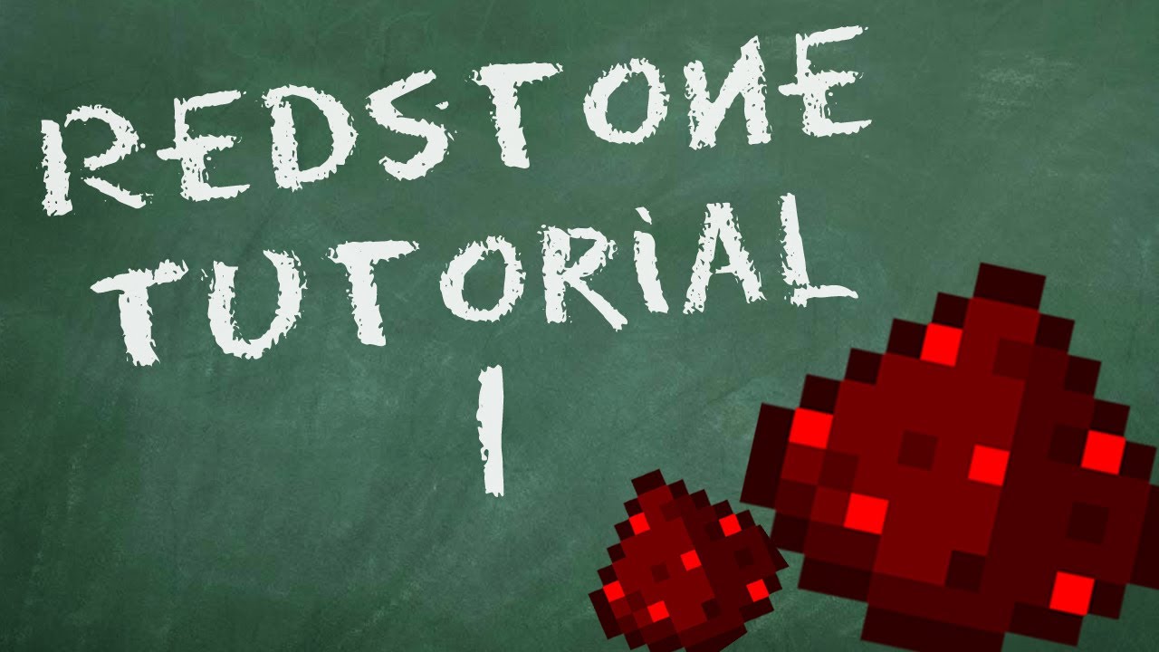 MineCraft - RedStone Tutorial (1) - YouTube