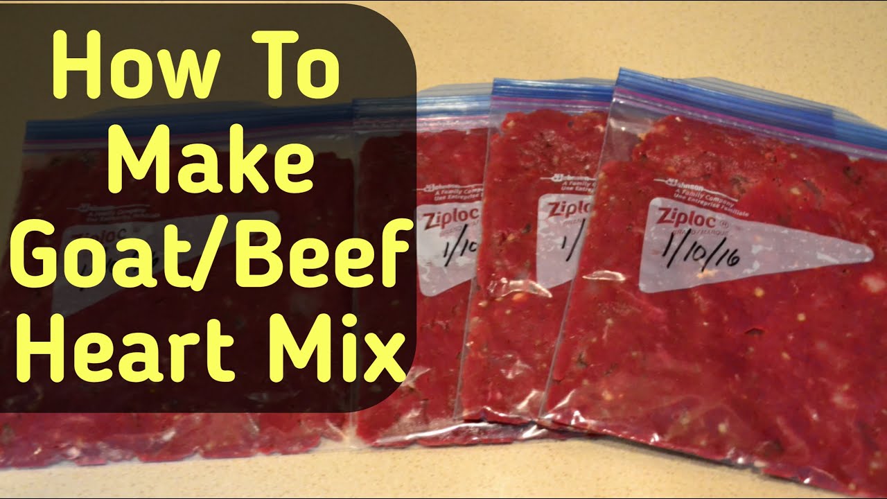 How To Make Goat/Beef Heart Mix For Discus Fish - YouTube