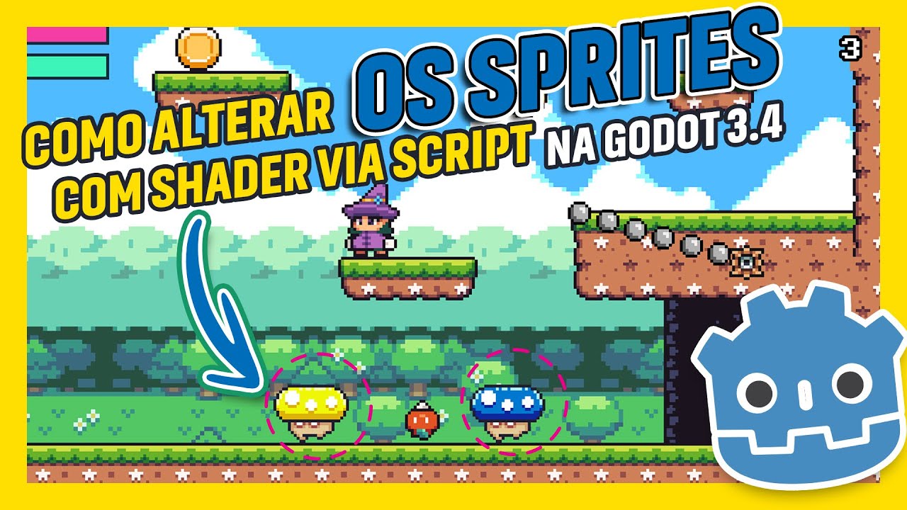 Como ALTERAR os Sprites com SHADER via Script na Godot 3.4 - YouTube