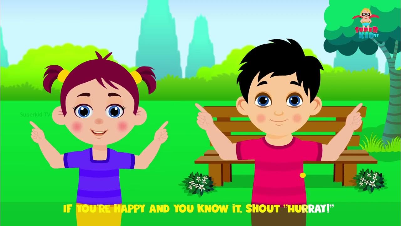 If You Happy and You Know It Clap Your Hands Song with Lyrics - YouTube