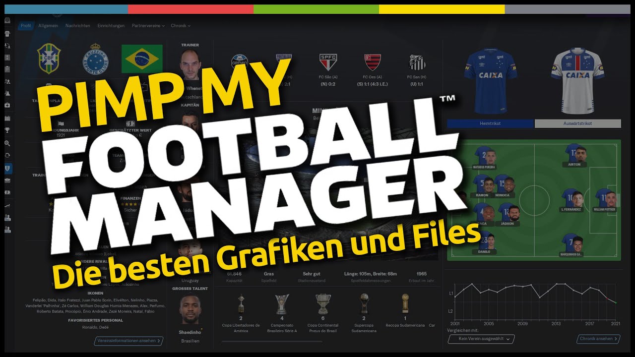 Die besten GRAFIKEN und MODS für den Football Manager - YouTube