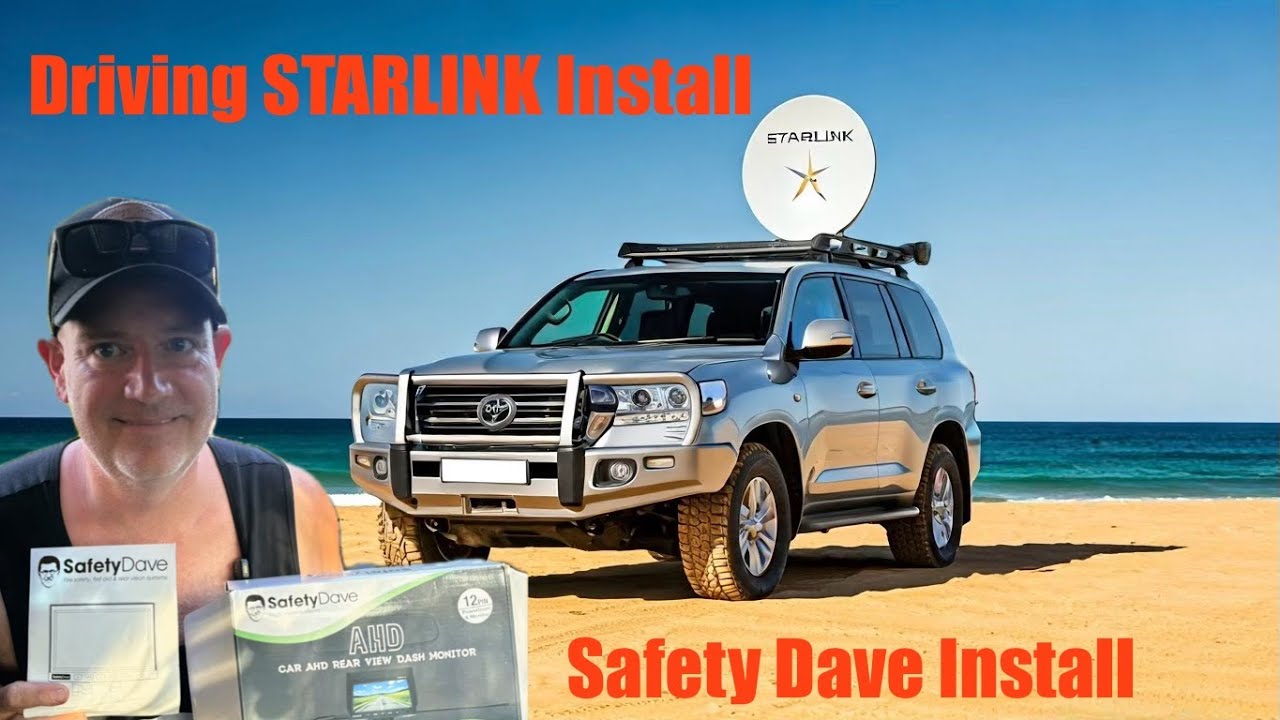 200 Series LandCruiser || Gen 3 Starlink roof rack mount, inverter and ...