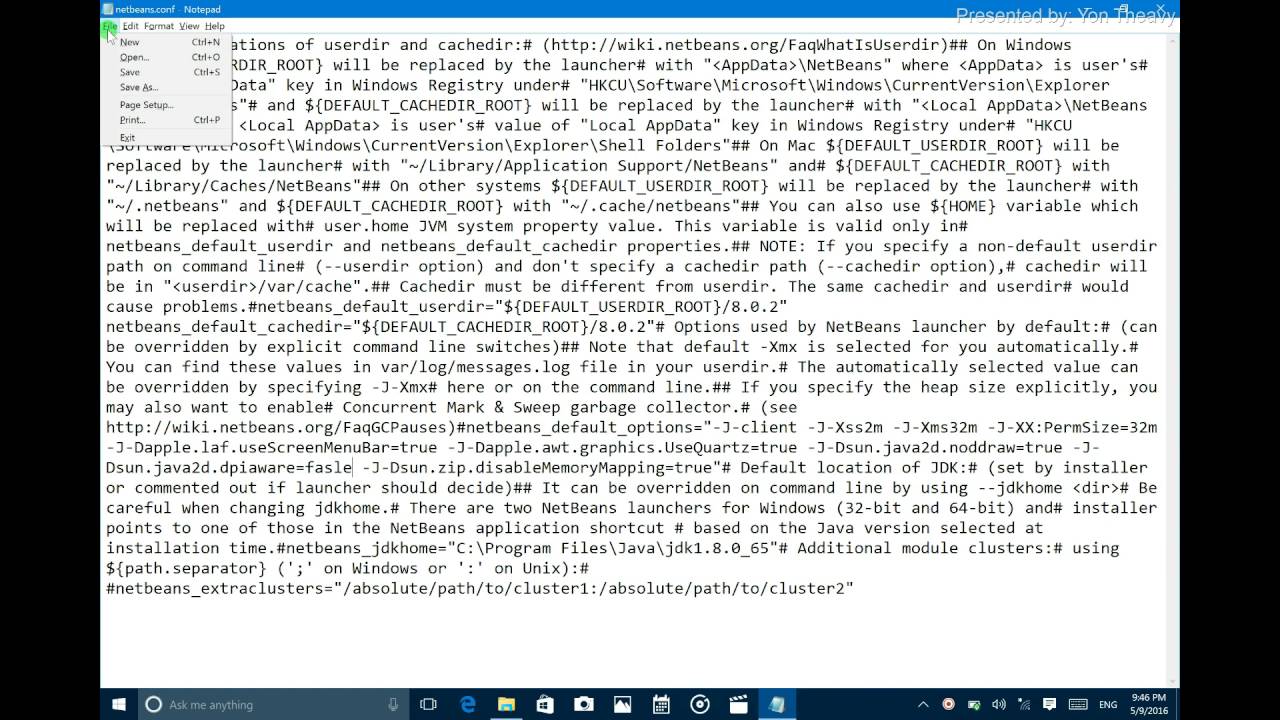 How to change NetBeans Resolution KH - YouTube