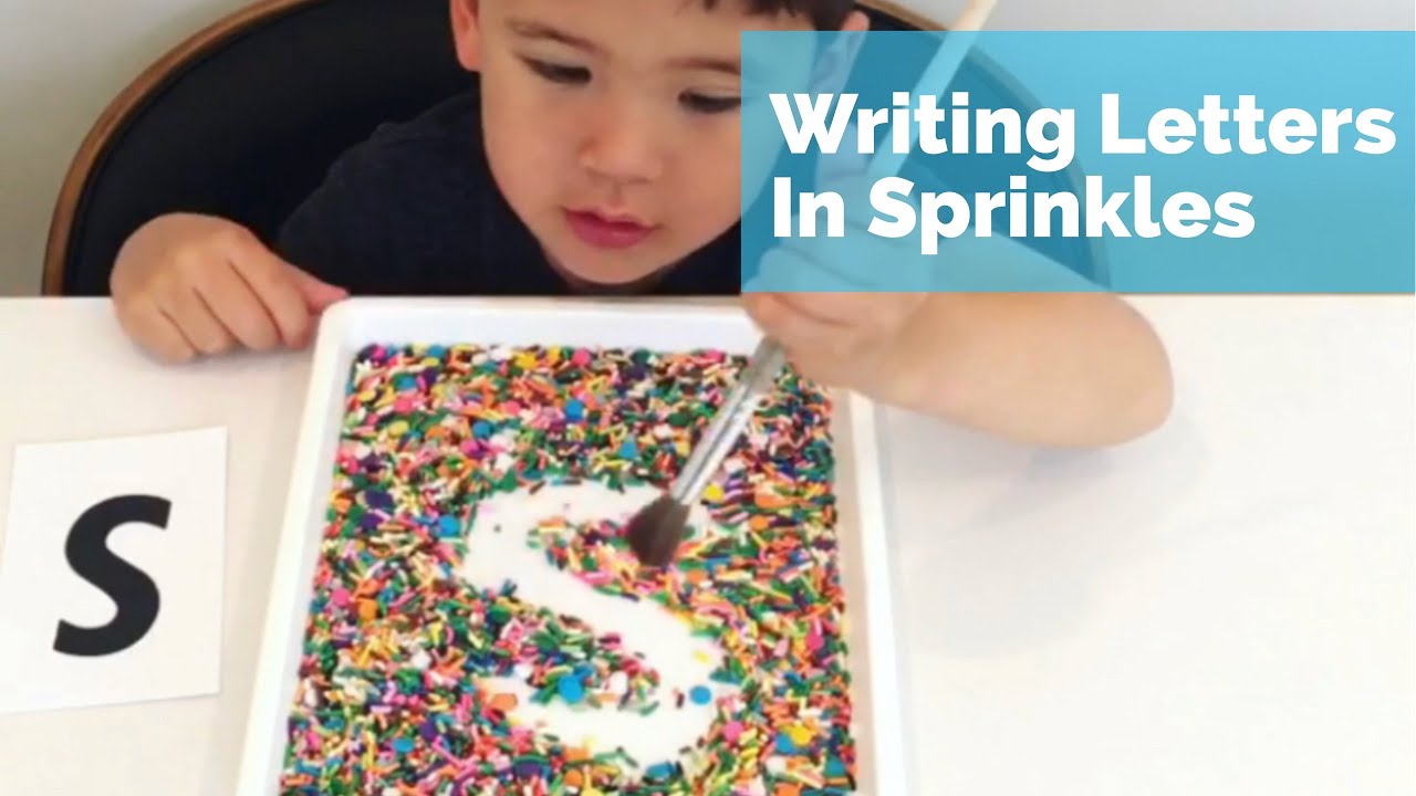 Learning Letters for Preschoolers - Letter Writing in Sprinkles ...