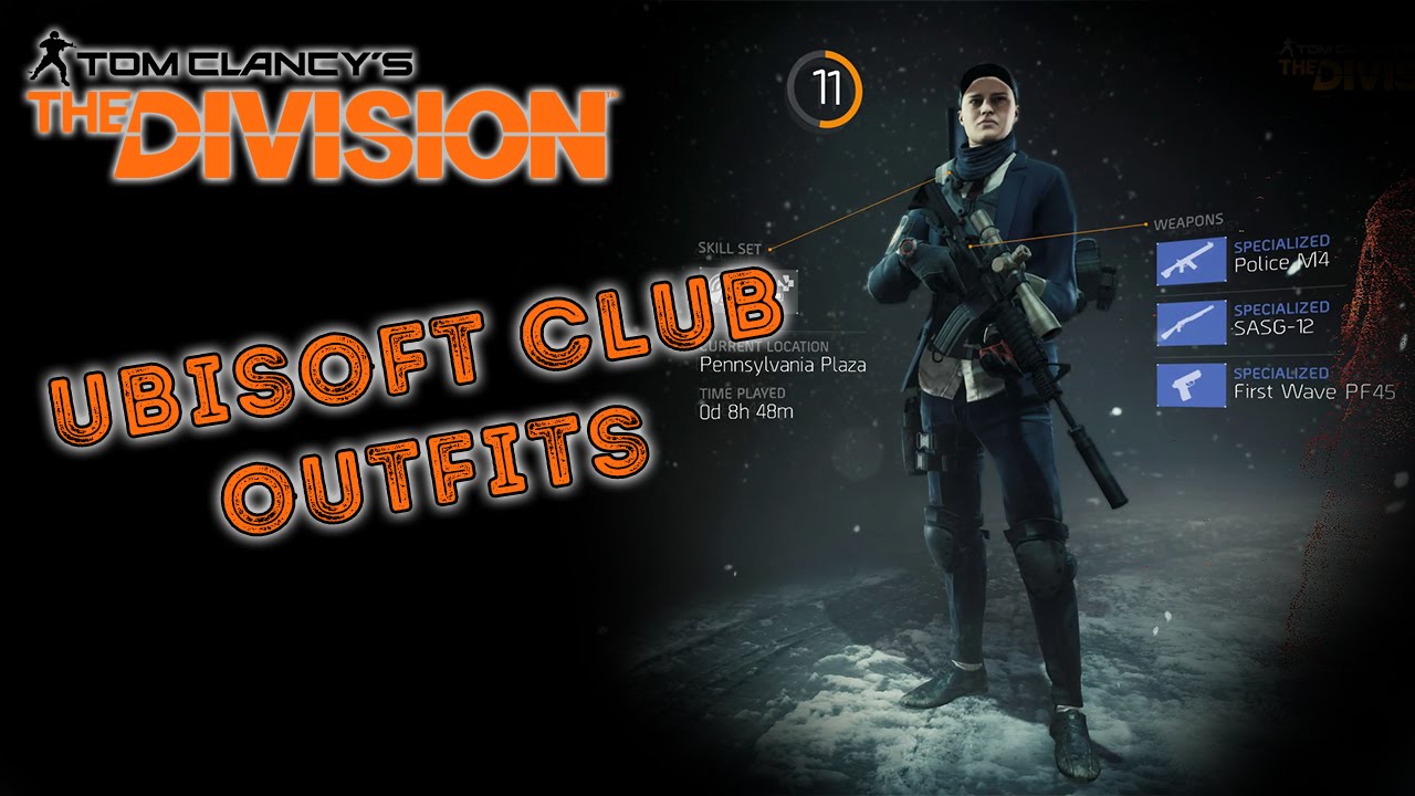 Try It On: Tom Clancy's The Division Ubisoft Club Rewards Outfits (No ...