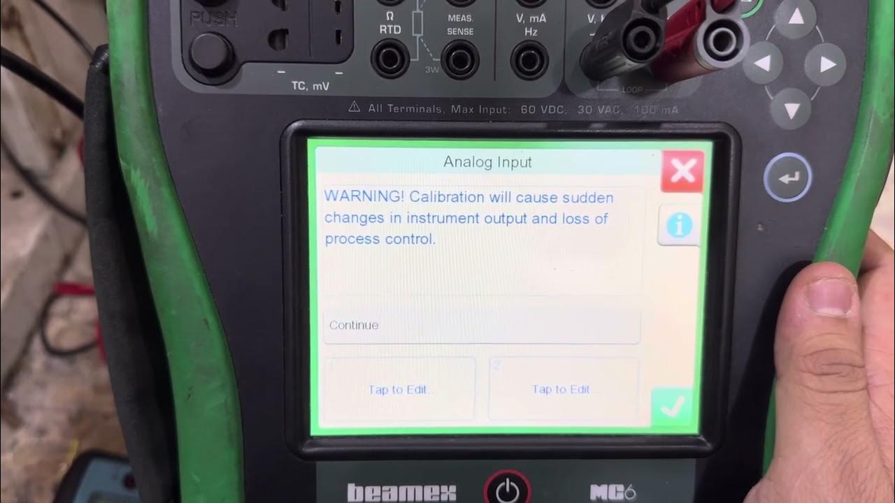 Analog Input Calibration of a Fisher DVC6200 - YouTube