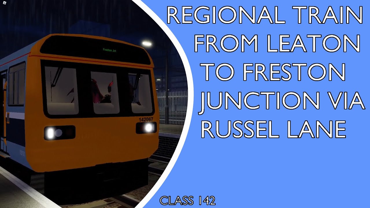 British Railways: Class 142 from Leaton to Freston Junction via Russel ...
