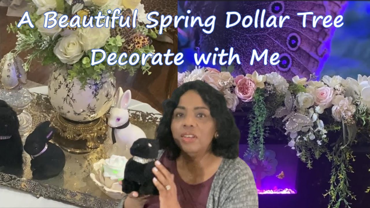SPRING DECORATE WITH ME / STYLING WITH DOLLAR TREE GREENERY 2025 - YouTube