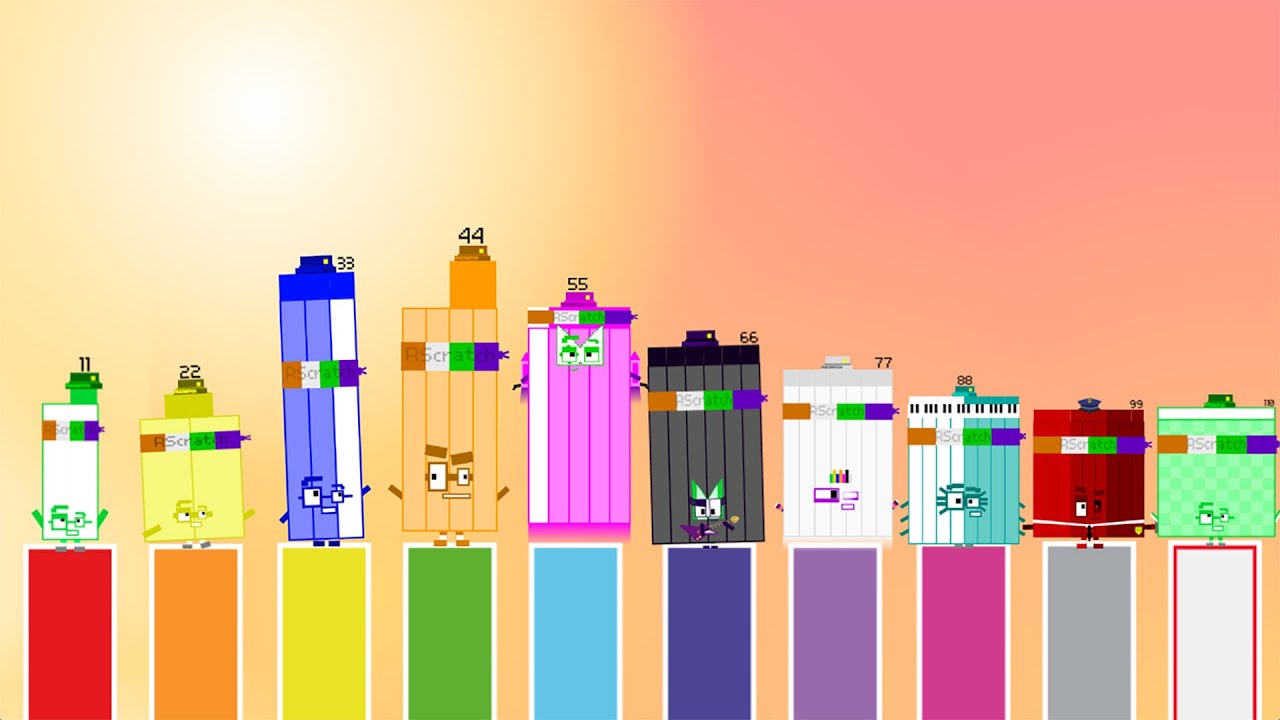 Sprunki OC Multiples of Numberblocks Band 1-10 | Compilation Incredibox ...