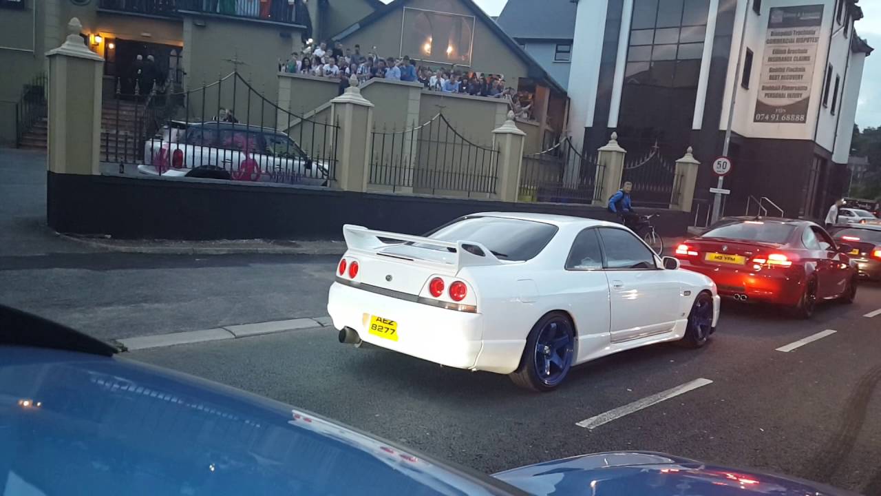 Donegal Rally 2016 AfterParty Nissan Skyline R33 Exhaust carrots - YouTube