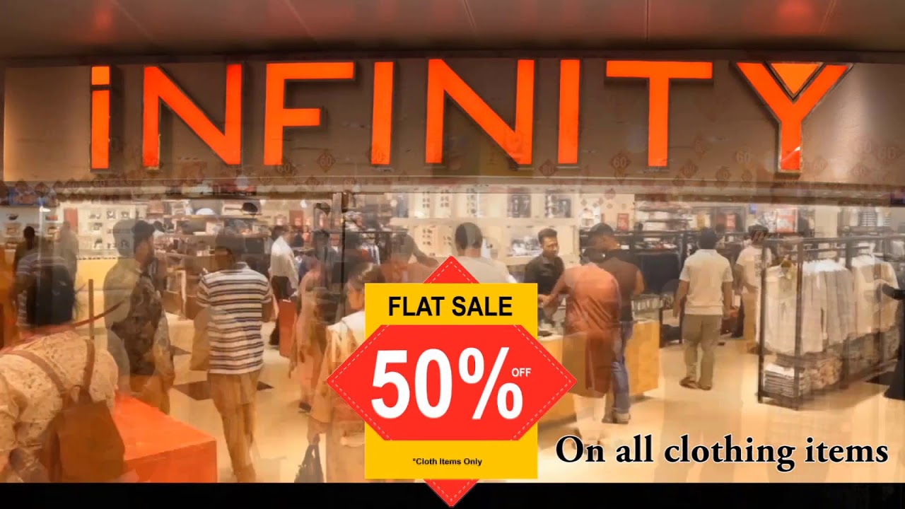FLAT SALE 50% OFF!!! iNFINITY Mega Mall - YouTube