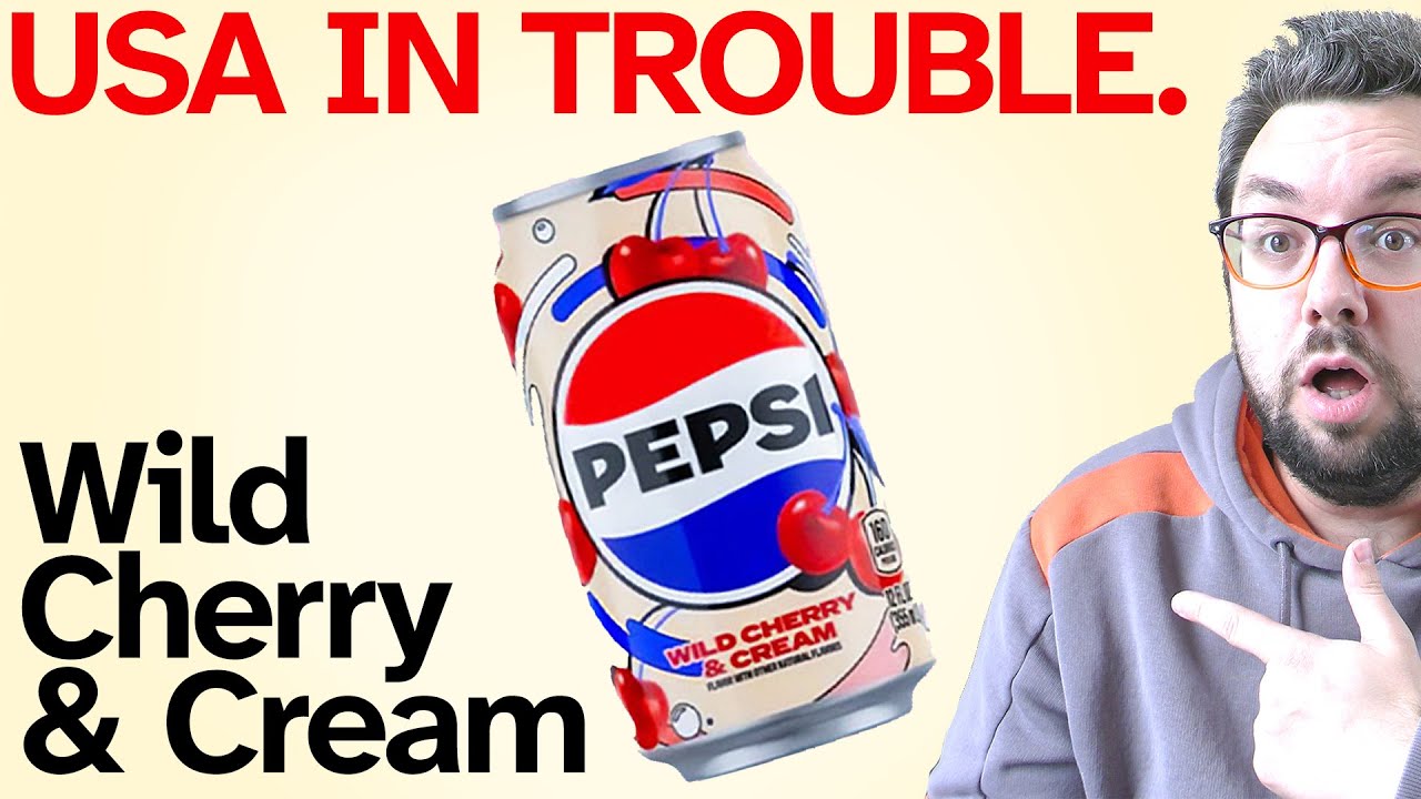 PEPSI Wild Cherry & Cream Review | USA SODA IN CRISIS?! - YouTube