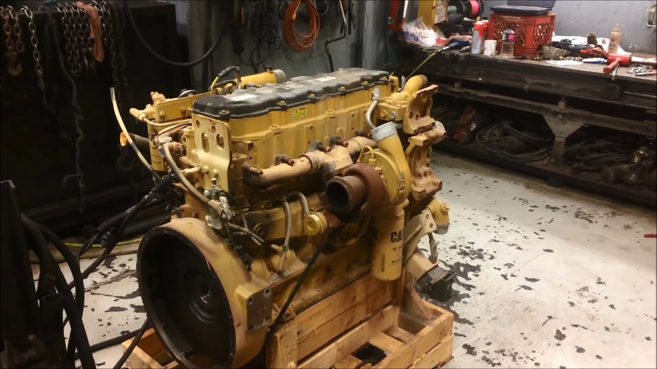 '08 CAT C7 Engine Running - YouTube