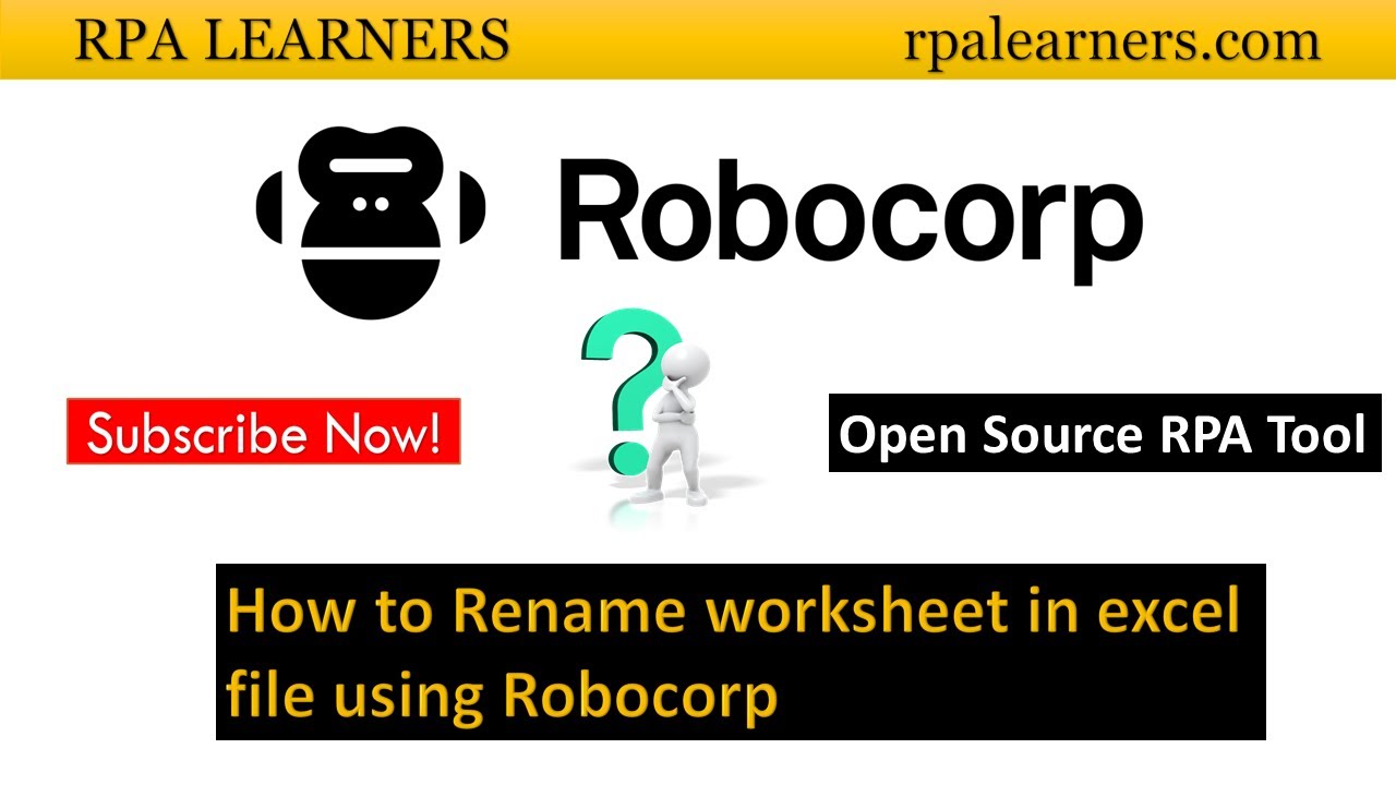 How To Rename Worksheet In Excel Using Robocorp Excel Automation In How To Rename Worksheet In Excel Using Robocorp Excel Automation In