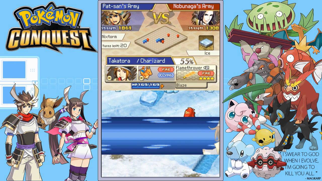 Lets Play Pokemon Conquest Episode 36 - Icey Confrontation - YouTube
