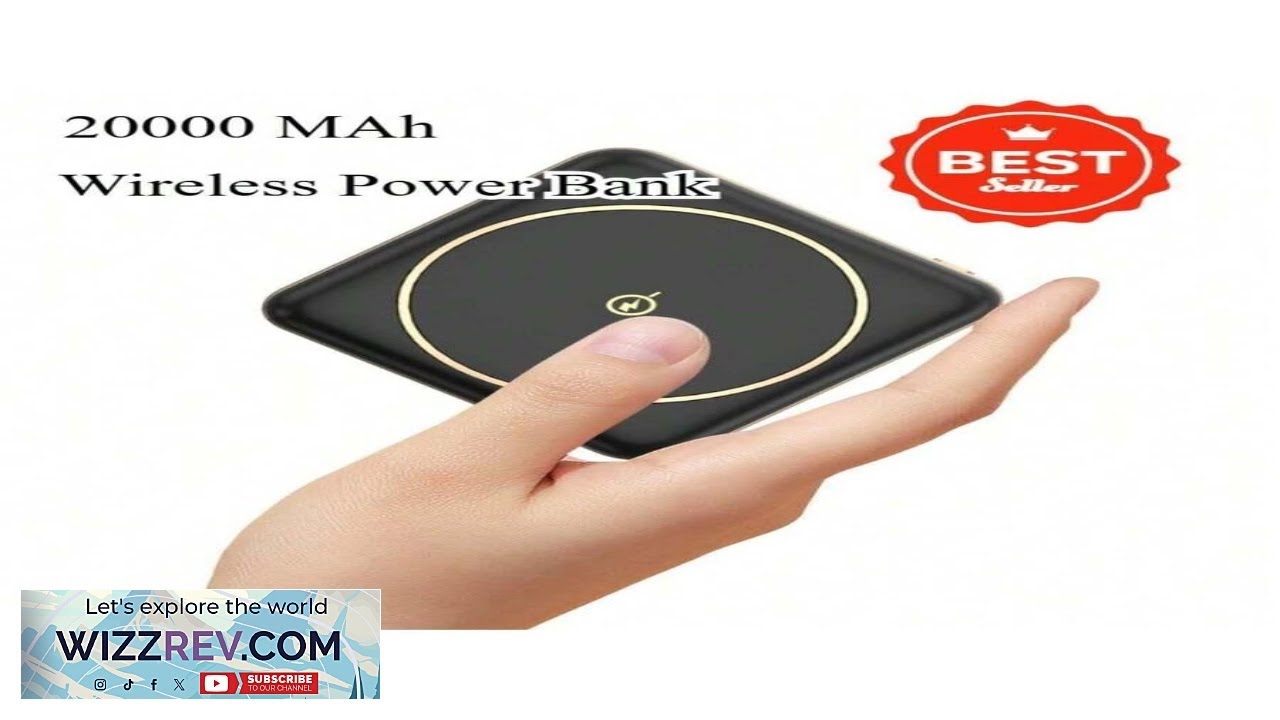 20000 MAh Wireless Power Bank Magnetic Battery Pack Outdoor Portable ...