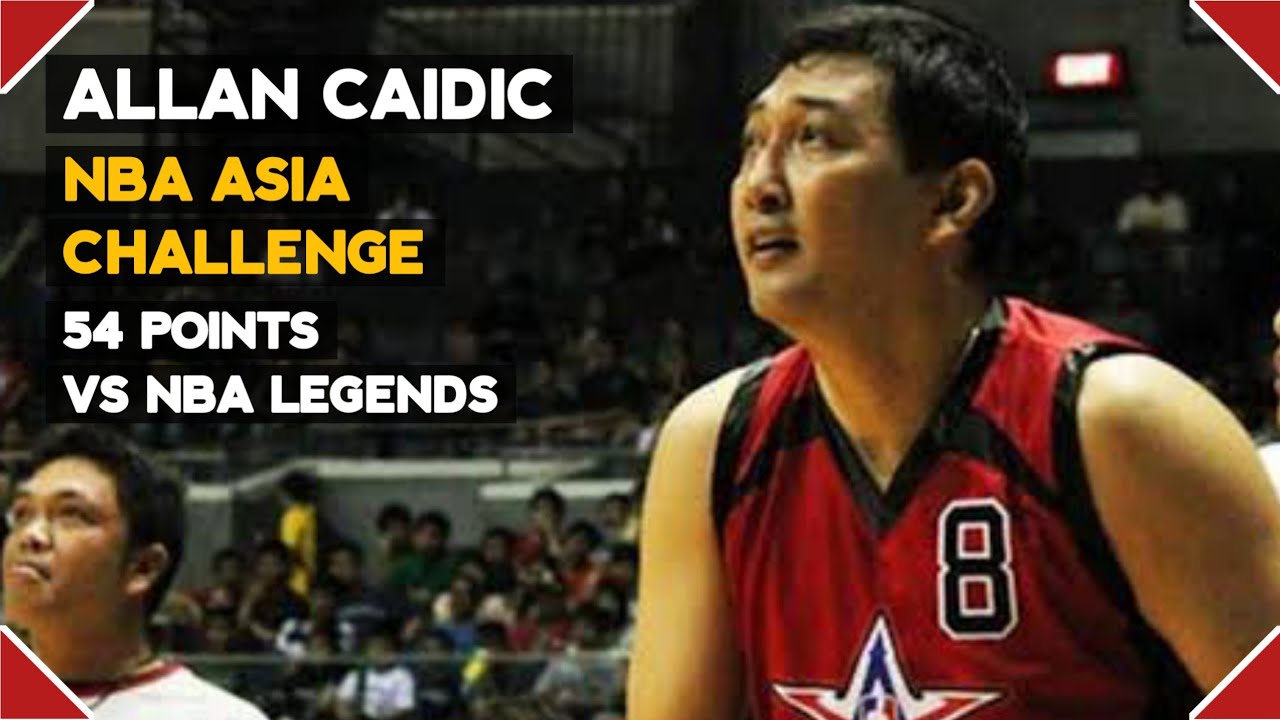 47 YEAR-OLD ALLAN CAIDIC 54 POINTS vs NBA LEGENDS | THROWBACK ...