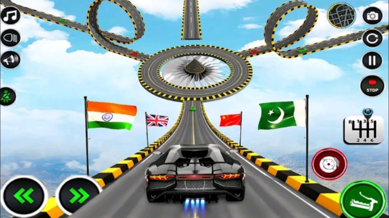 Crazy Car Race Games || Ramps Car Stunts Games || Android Gameplay ...