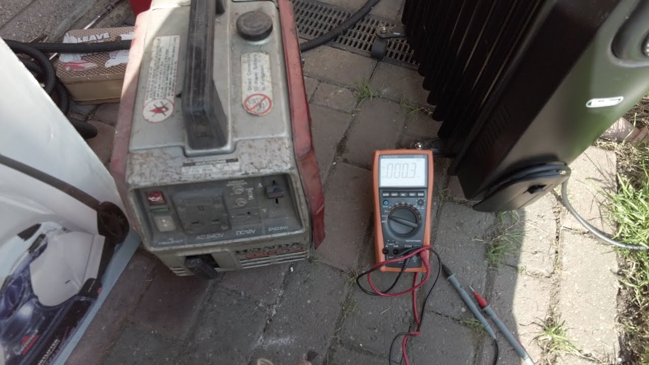 Honda EX-500 Generator Start and Test - YouTube