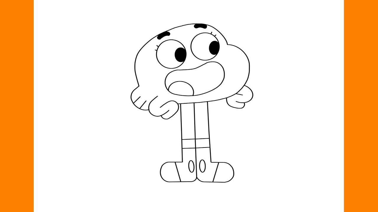 HOW TO DRAW DARWIN FROM THE AMAZING WORLD OF GUMBALL - YouTube