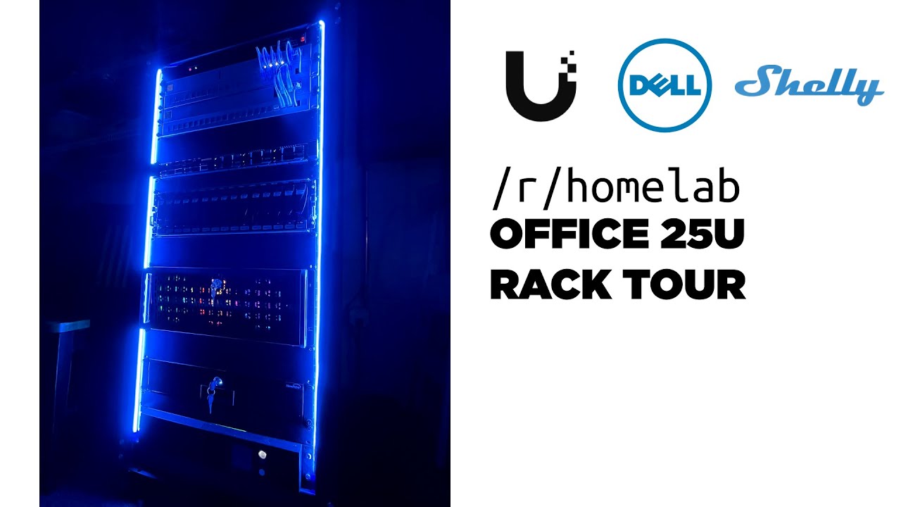 Tour of my office server rack! - YouTube