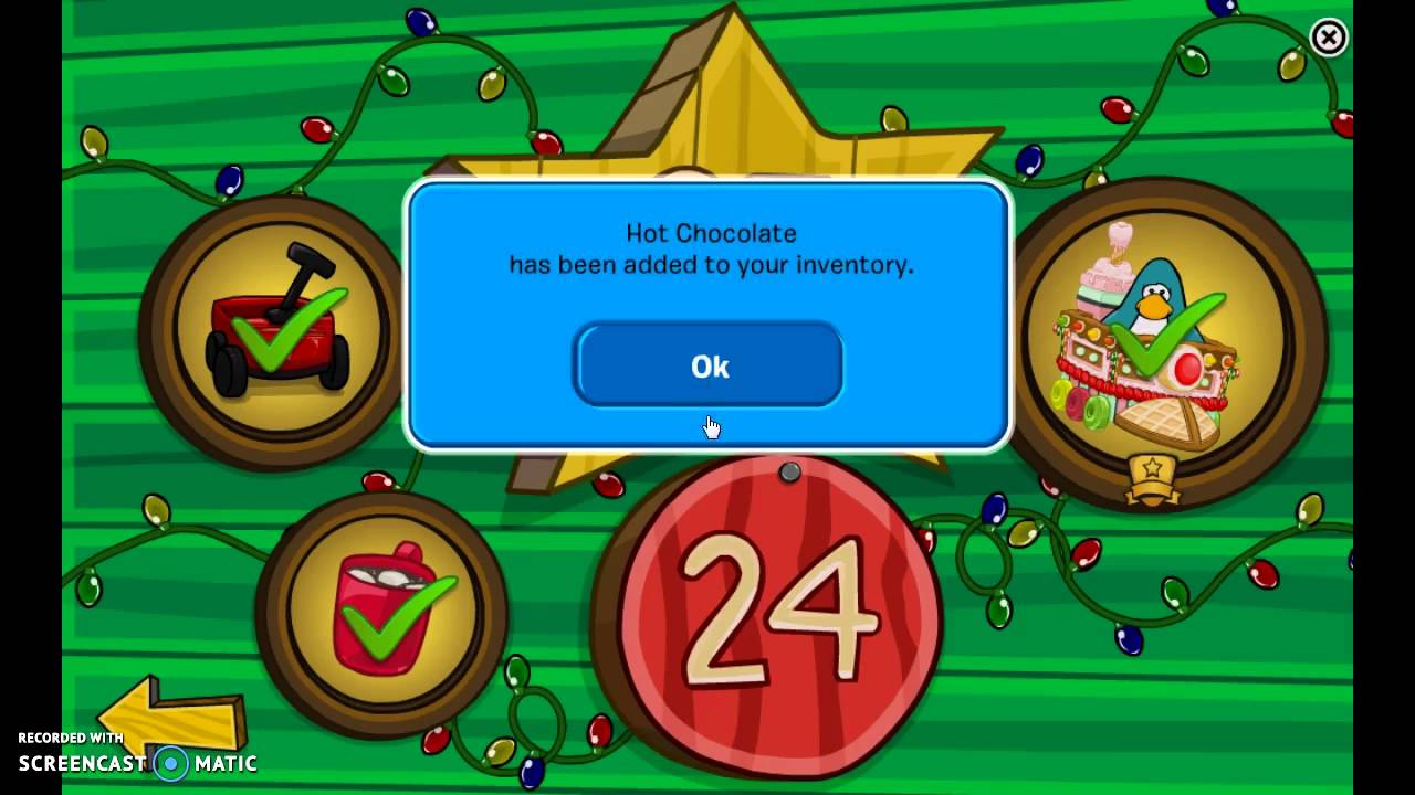 Club Penguin Gift Calendar Days 12-23 - YouTube