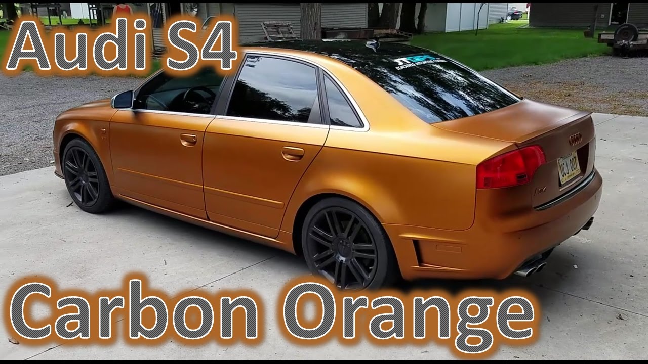 Liquid Wrapped Audi S4 | Carbon Orange - YouTube