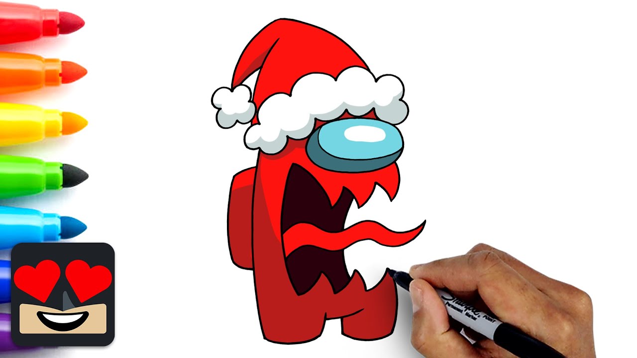 How To Draw Santa Imposter | Among Us - YouTube