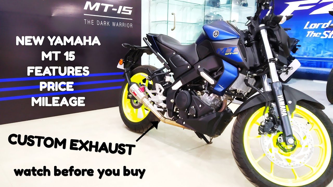 YAMAHA MT 15 | FEATURES | PRICE | CUSTOM EXHAUST - YouTube