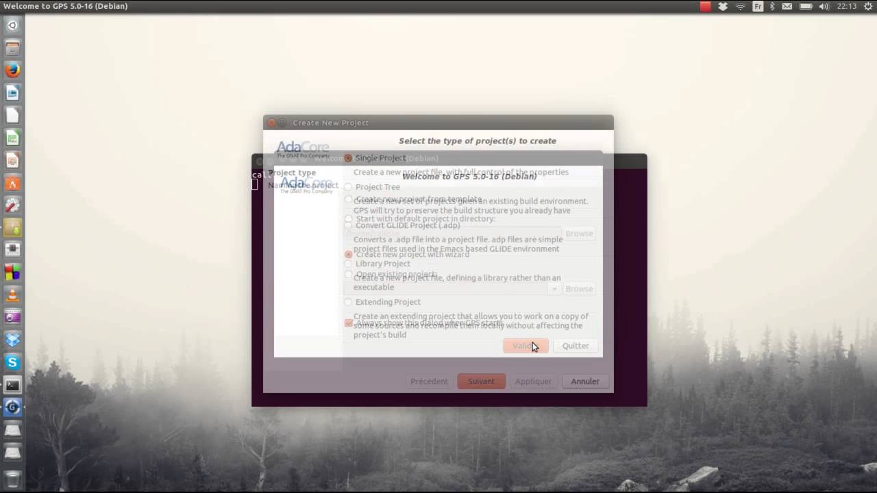 Ada programmation débuter sous Linux : gnat-GPS installation - YouTube